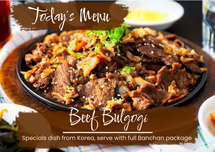 Plantilla de Restaurant Menu Postcard | PosterMyWall