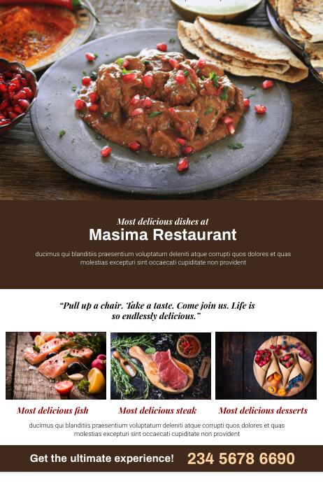 Copy of Restaurant Menu Poster | PosterMyWall