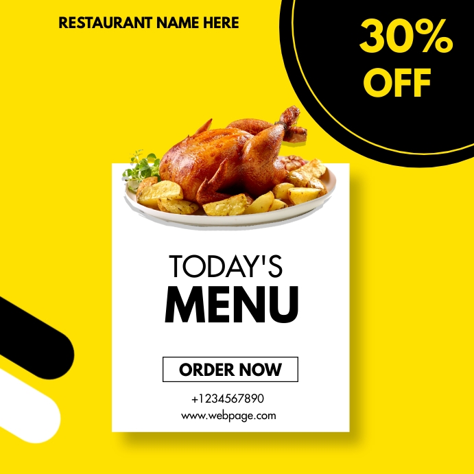 Restaurant Menu Poster Template | PosterMyWall