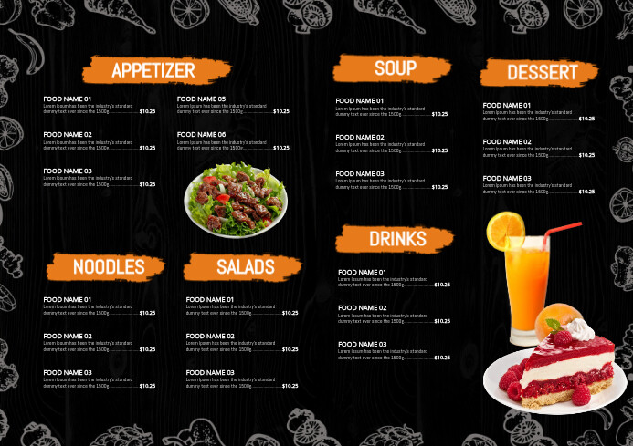 Restaurant Menu Pt2 Template | PosterMyWall