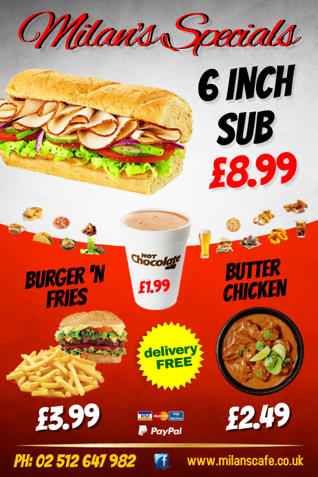 Restaurant Menu Special Template | PosterMyWall