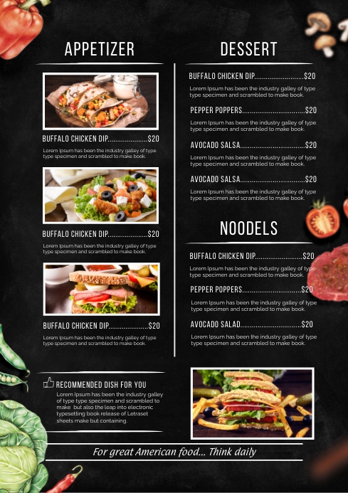 Restaurant Menu Template | PosterMyWall