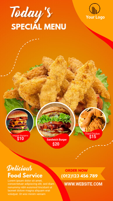 Restaurant Menu WhatsApp Status Template | PosterMyWall