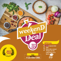 Menu Plan weekly Meals Restaurant Cantine ad Template | PosterMyWall