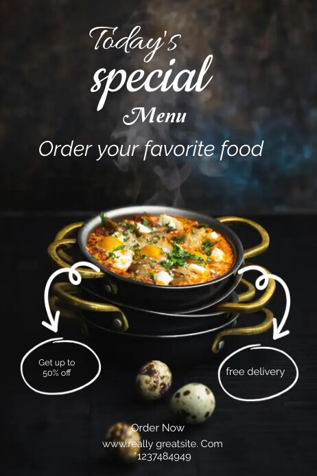 Restaurant offer Template | PosterMyWall