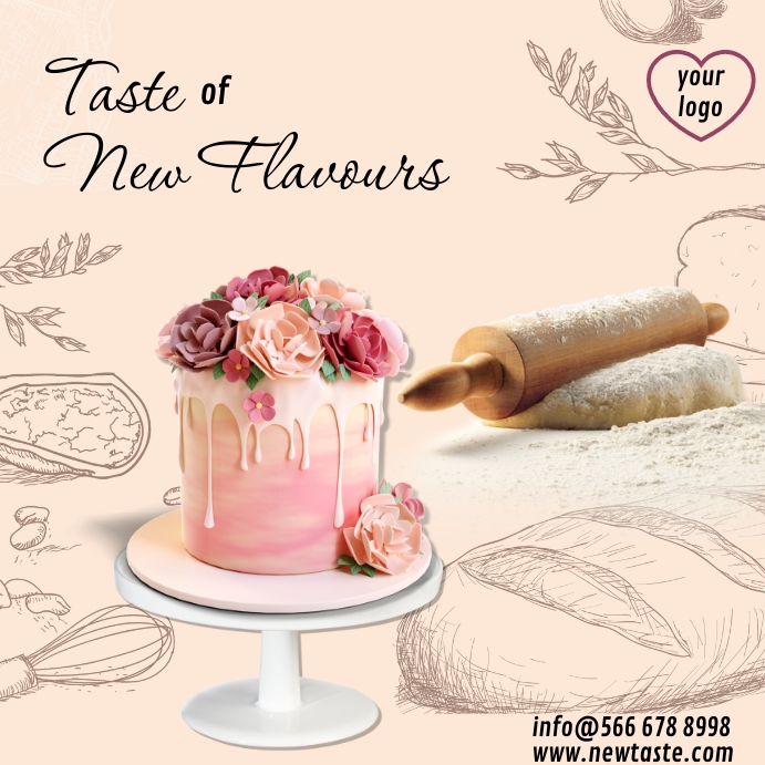 Plantilla de Restaurant offer new sweet flavors, poster | PosterMyWall