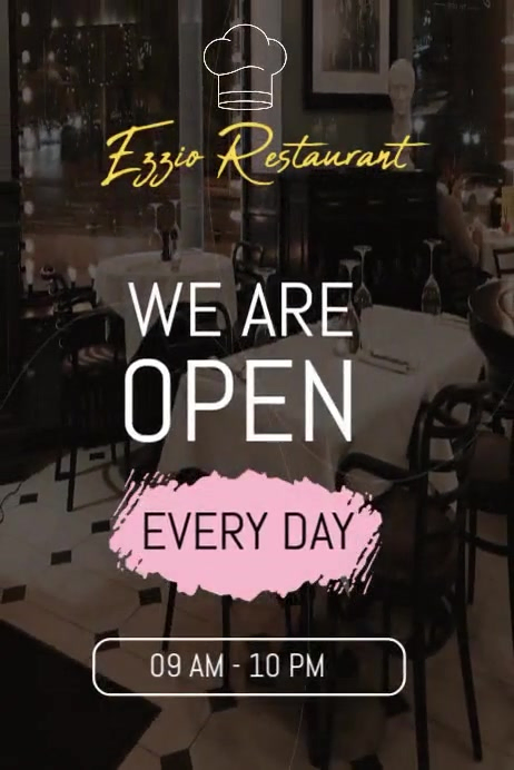 Restaurant Open Poster Template | PosterMyWall