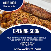 Restaurant opening soon design template | PosterMyWall