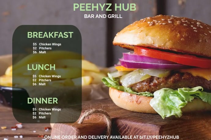 RESTAURANT ORDER Template | PosterMyWall