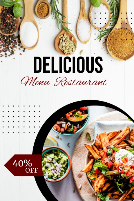 Restaurant Poster Design Template | PosterMyWall