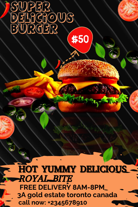 RESTAURANT POSTER/FLYER Template | PosterMyWall