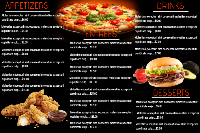 RESTAURANT Template | PosterMyWall