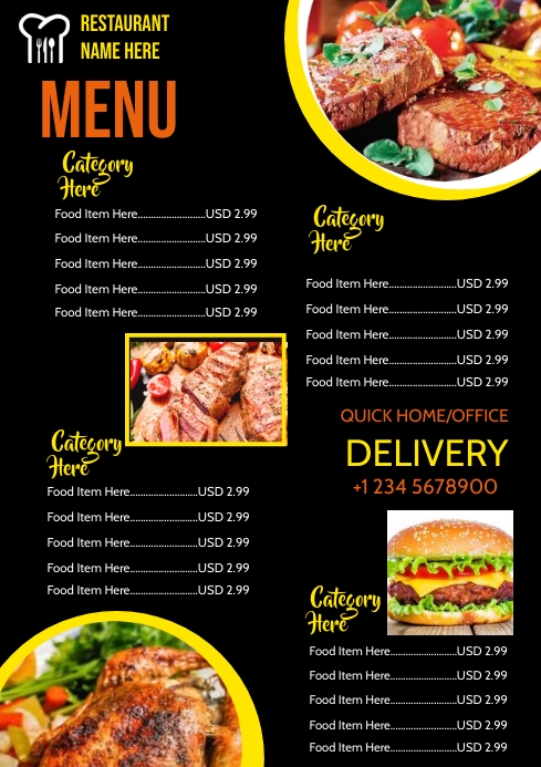 restaurant poster template | PosterMyWall