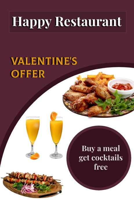 Restaurant Posters Template | PosterMyWall