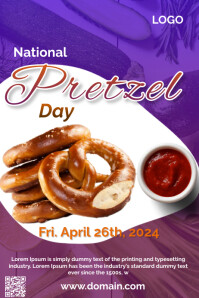 pretzel day design Template | PosterMyWall