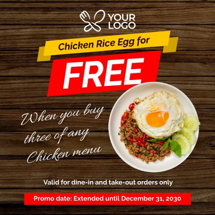 Restaurant Promo Instagram Template | PosterMyWall