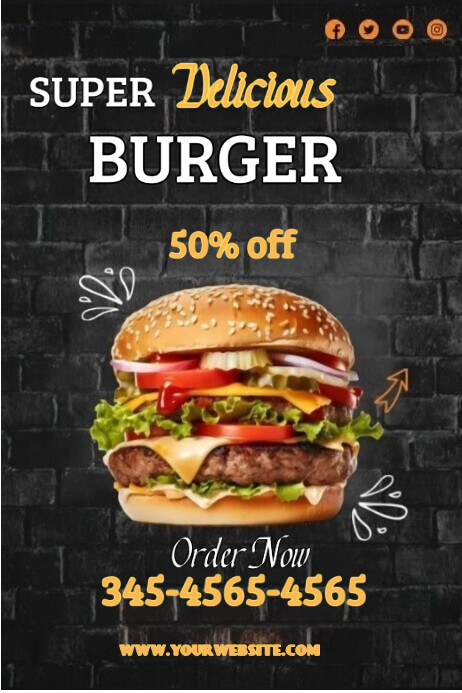 Restaurant promo offer Template | PosterMyWall