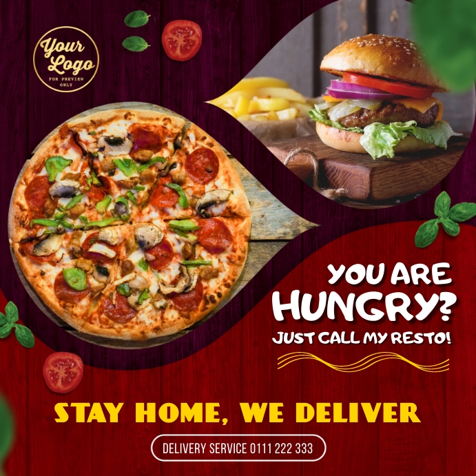 Restaurant Promo Template For Social Media | PosterMyWall