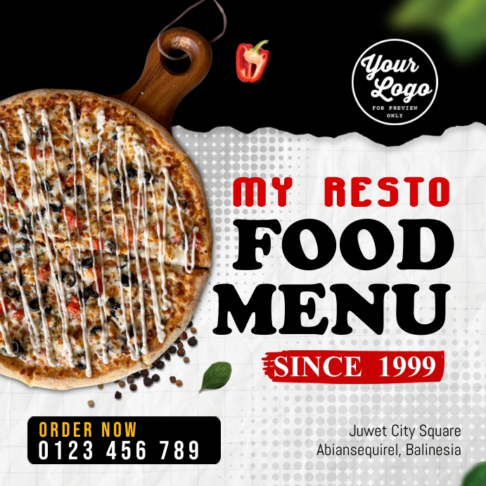 Restaurant Promo Template For Social Media | PosterMyWall