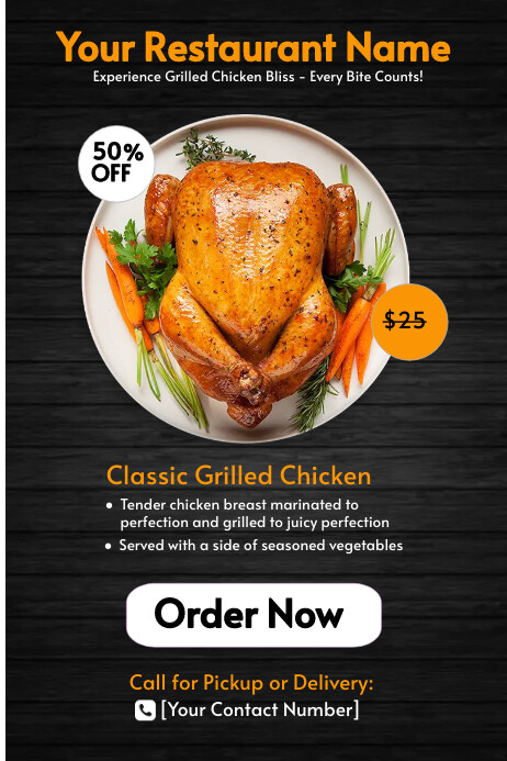 Restaurant Promotion Flyer Design Template | PosterMyWall