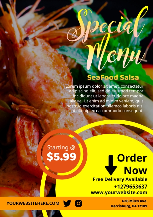 Restaurant Sales Flyer Template | PosterMyWall