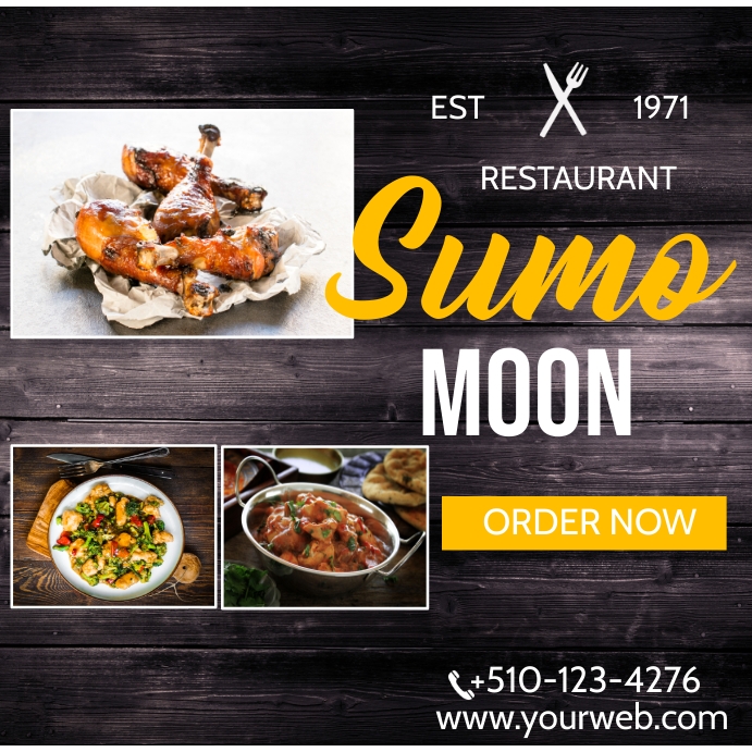 Restaurant Social Media Post Template | PosterMyWall