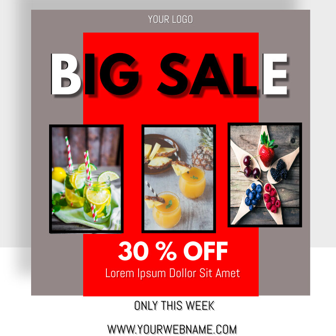 Restaurant square banner template | PosterMyWall