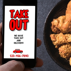 restaurant takeout and delivery flyer Template | PosterMyWall