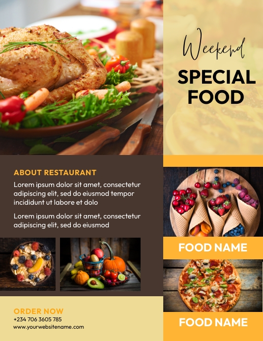 RESTAURANT TEMPLATE | PosterMyWall