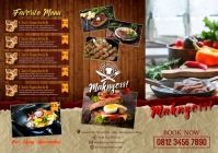 Restaurant Tri Fold Menu Template | PosterMyWall