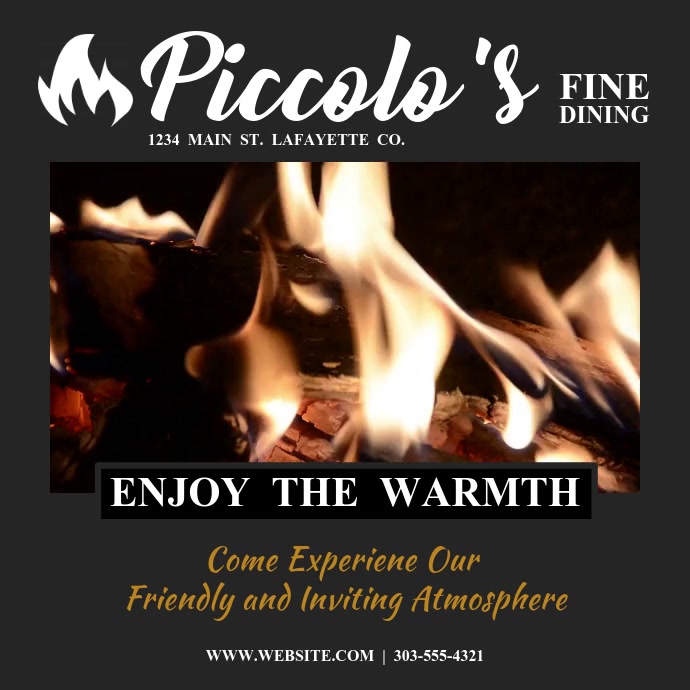 Restaurant Video Template | PosterMyWall