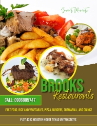 Restaurant flyer Template | PosterMyWall