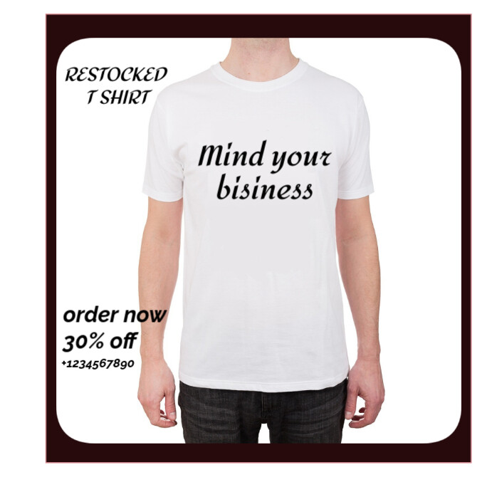 Copy of Restocked T Shirt Instagram Post | PosterMyWall