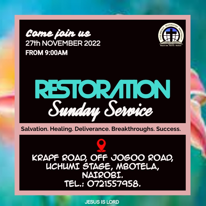 Restoration (1) Template | PosterMyWall