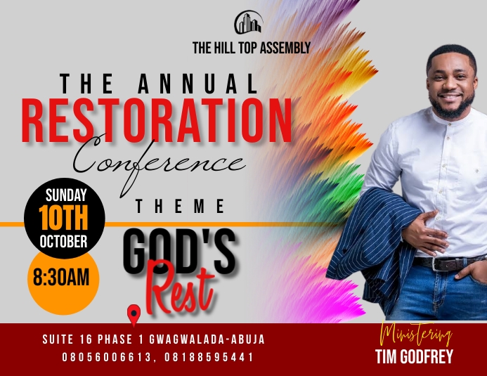Restoration conference Template | PosterMyWall