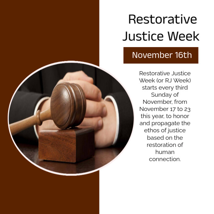 Restorative Justice Week Template | PosterMyWall