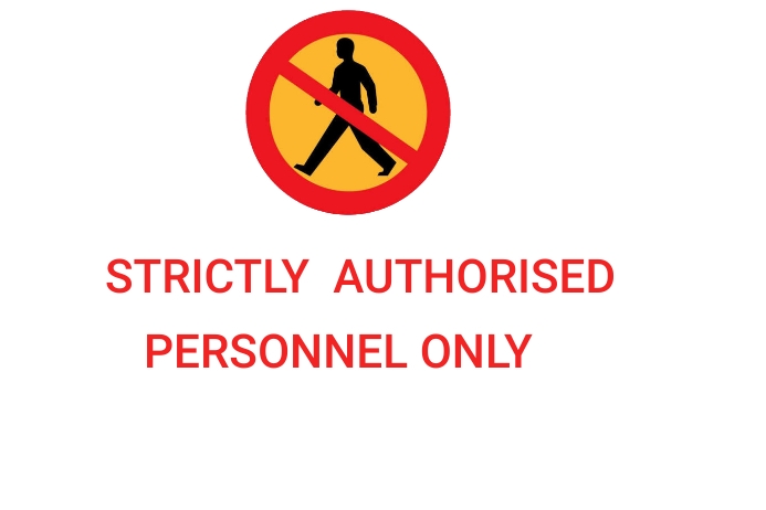 Restricted area poster Template | PosterMyWall