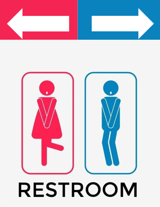 Restroom Sign Template | PosterMyWall