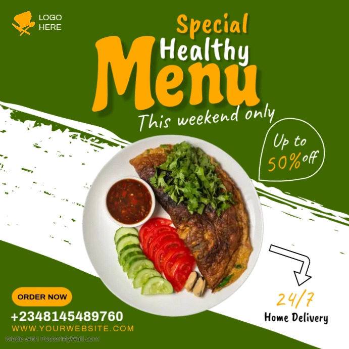 RESTURANT (2) Template | PosterMyWall