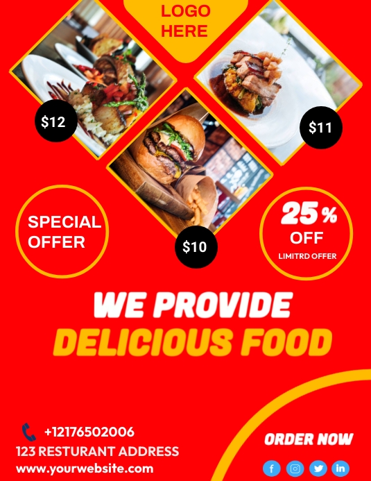 RESTURANT FLYER (17) Template | PosterMyWall