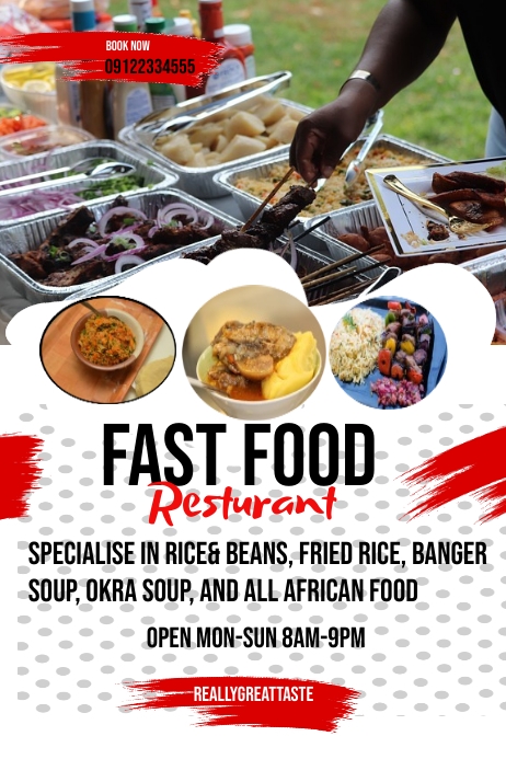 Copy of Resturant flyer | PosterMyWall