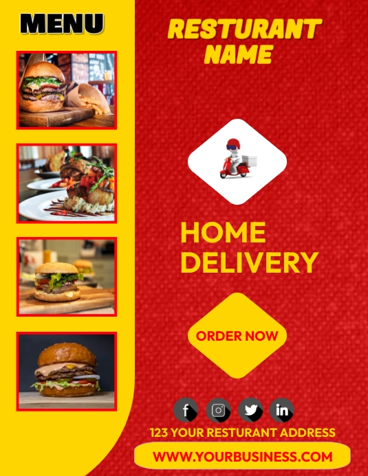RESTURANT POSTER (25) Template | PosterMyWall