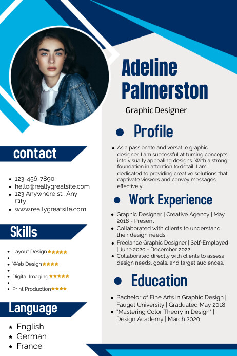 Resume Template | PosterMyWall