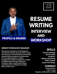 Resume Hiring Flyer Template | PosterMyWall