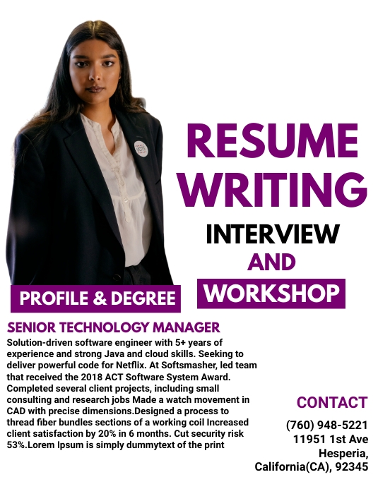 Resume Flyer Ad Template | PosterMyWall