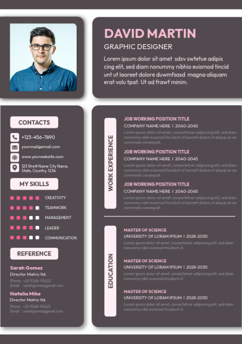Resume Flyer Template | PosterMyWall