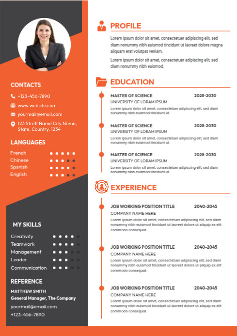 Resume Flyer Template | PosterMyWall