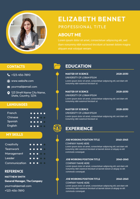 Resume Flyer Template | PosterMyWall