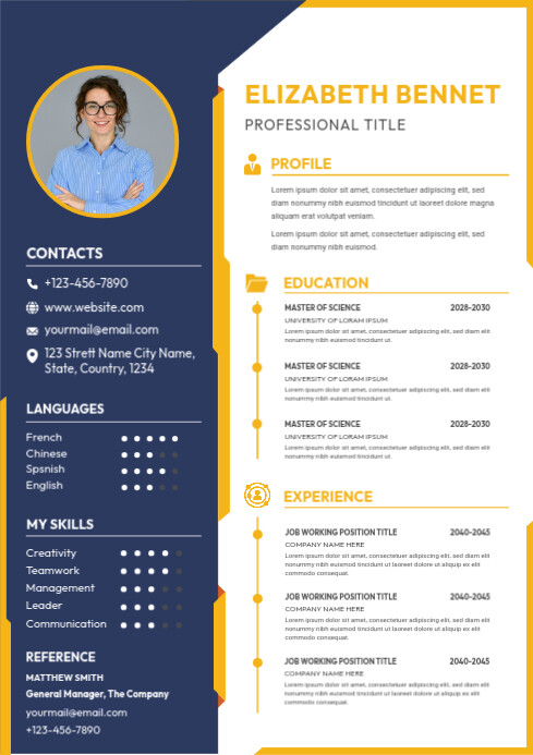 Copy of Resume Flyer Template | PosterMyWall