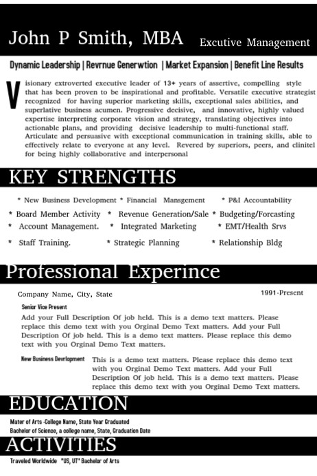 Resume Template | PosterMyWall